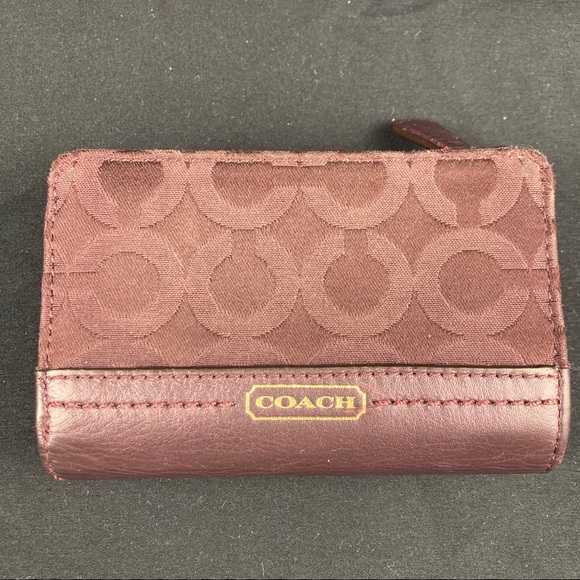 Coach | Bags | Coach Logo Canvas Bifold Wallet | Poshmark